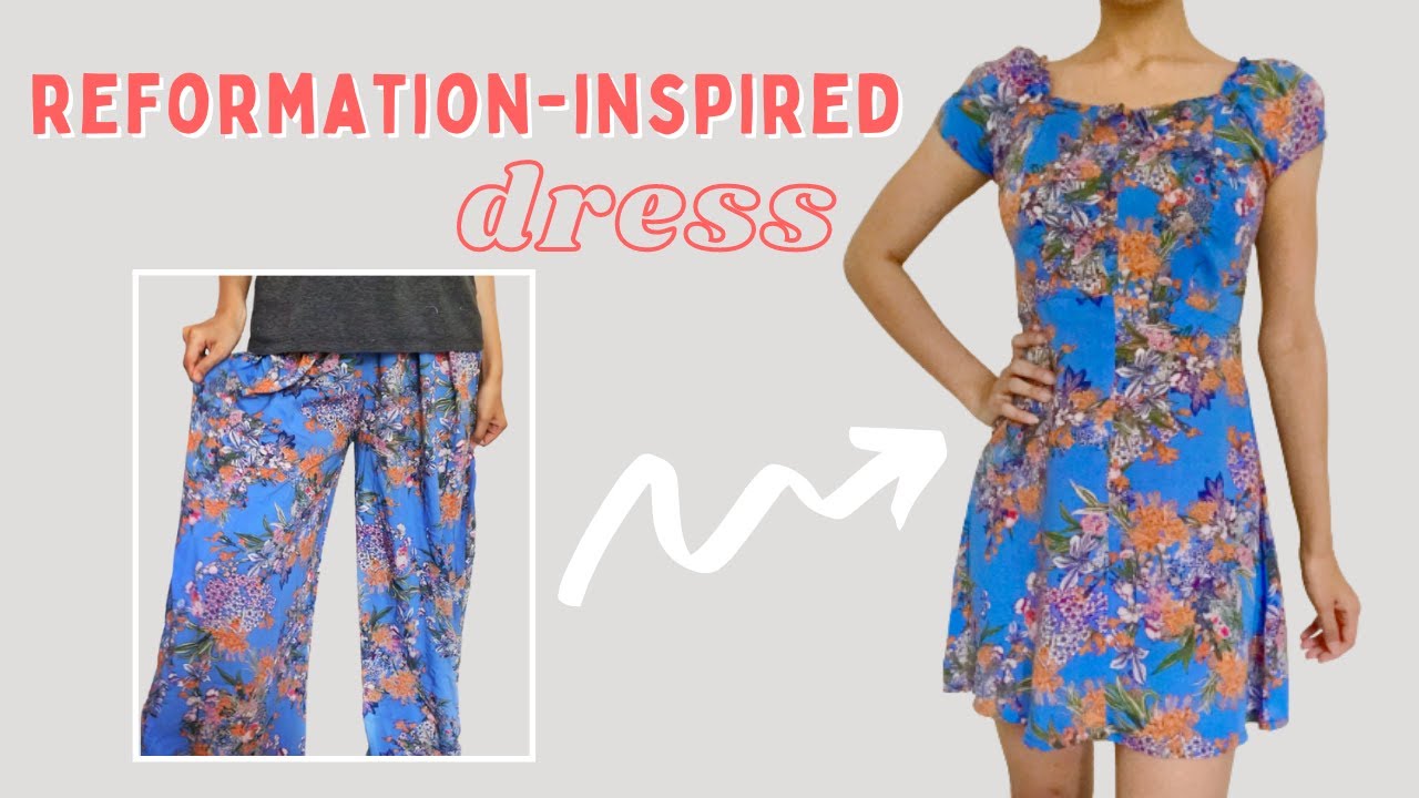 refashion old clothes | diy reformation dress