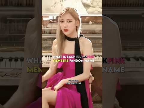 What's the fandom name of each Blackpink member #blackpink#bts#kpop#lisa#jisoo#jennie#rosé#shorts