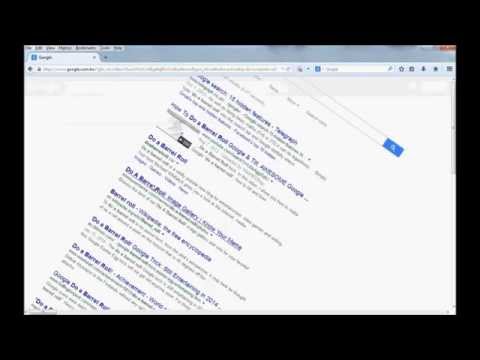 Google Magic(How to do a barrel roll in google)