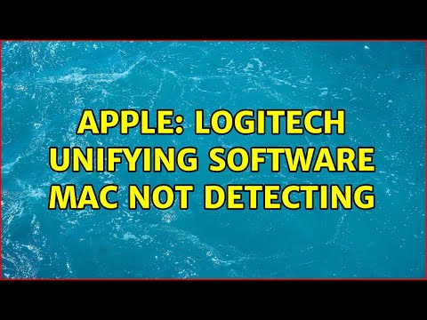 Apple: logitech unifying software mac not detecting