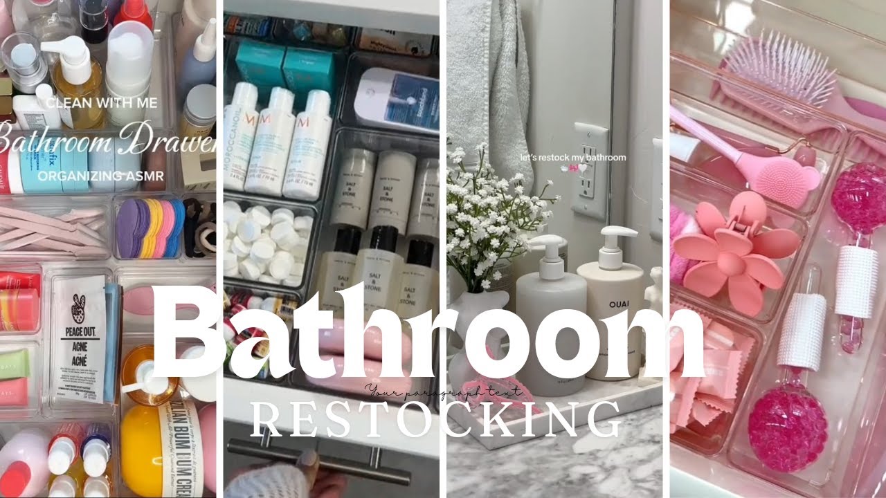 Ultimate Bathroom Restocking ASMR✨ | Satisfying Organization Sounds | Restocking Organizer