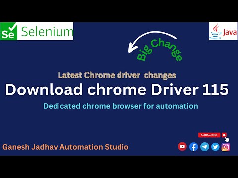 Dedicated Chrome driver & browser for Automation Testing || New Changes || Chrome Driver 115.x