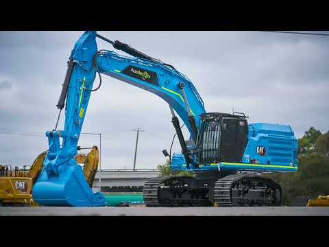 Ausdecom Beyond Blue 352 Excavator Paint Job