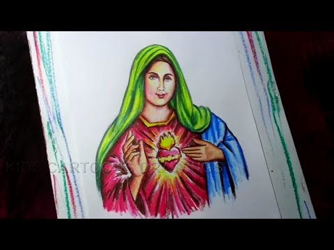 How to Draw VIRGIN MARY Drawing for Kids – Ruby Bowman’s Blog