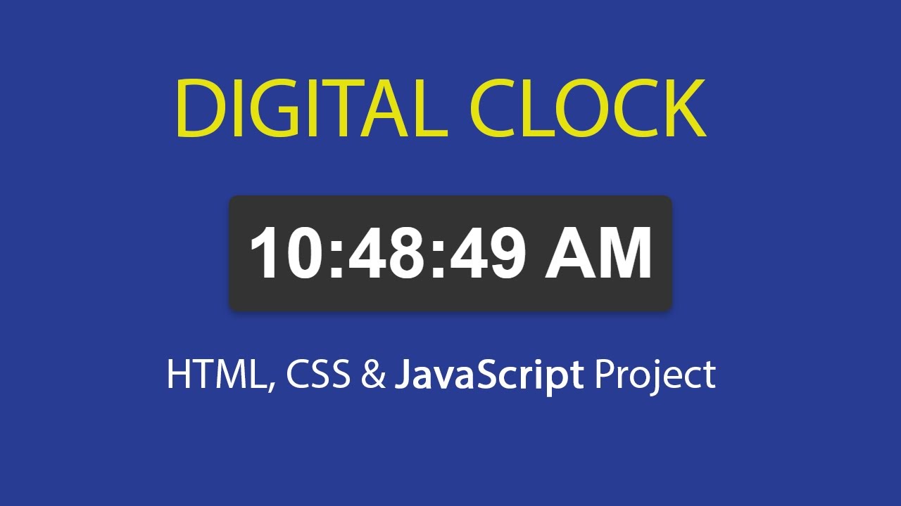Build a Digital Clock with Pure JavaScript!