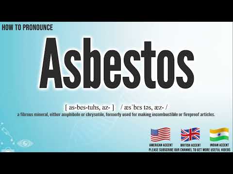 Asbestos Pronunciation | How to Pronounce (say) Asbestos CORRECTLY | Medical Meaning