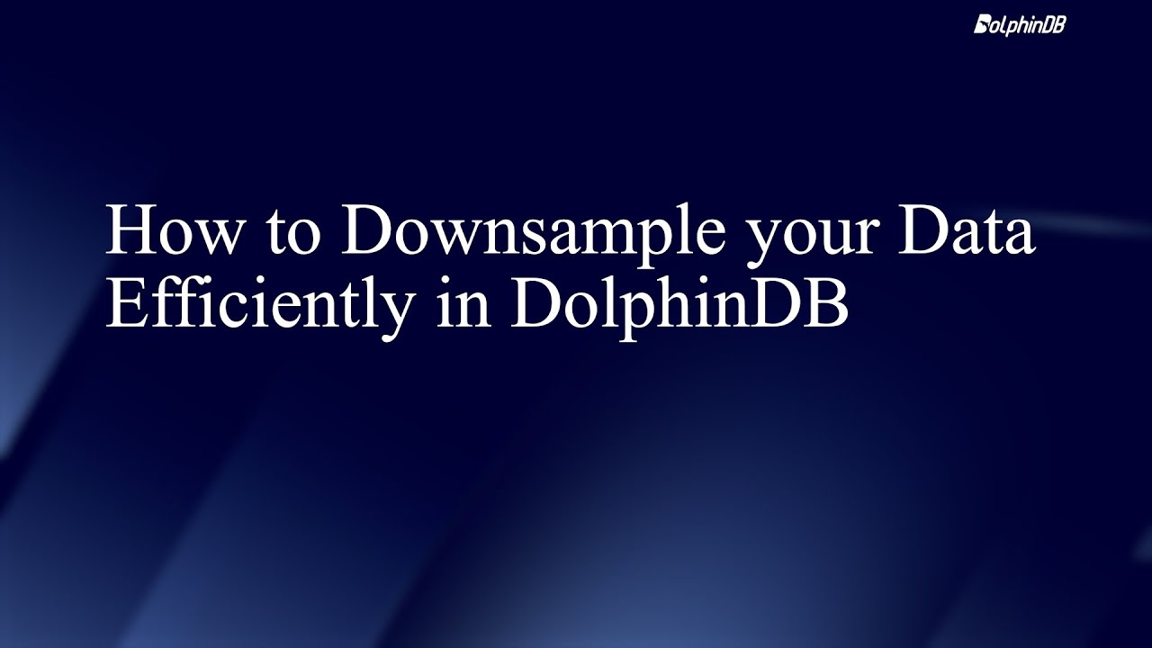 How to Downsample Your Data Efficiently