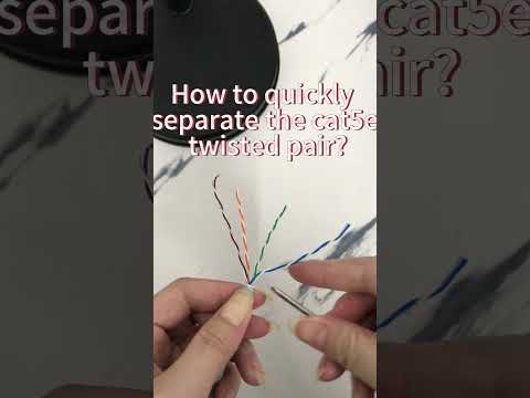 How to quickly separate the cat5e twisted pair? #cable #cat5e #network #factory #cat6 #internet