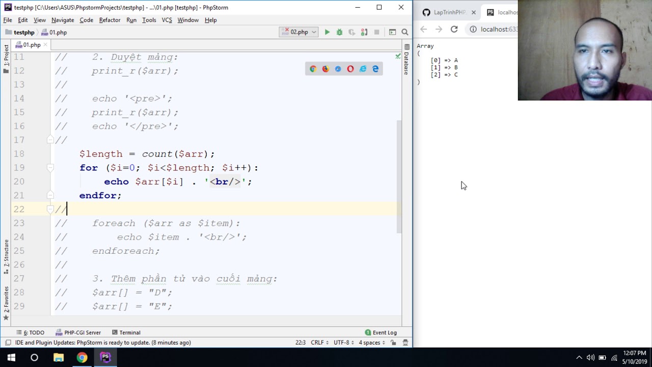 Tìm hiểu về mảng Array trong PHP | Tủ Sách Vàng