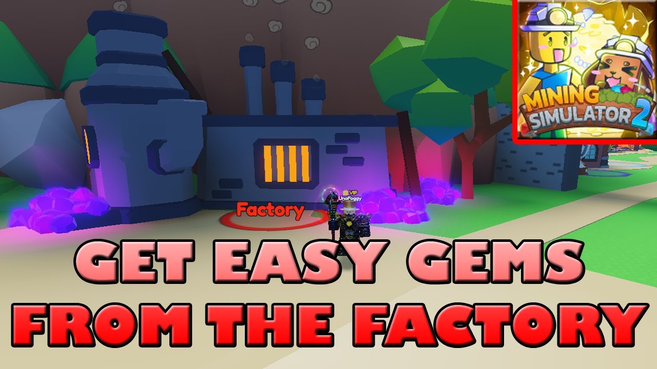 THE FACTORY IS AMAZING FOR GEMS - Roblox Mining Simulator 2
