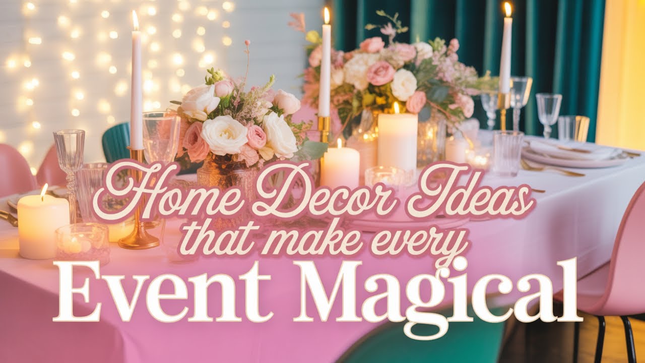 Home Decor Ideas to Transform Your Event Setup into Pure Magic
