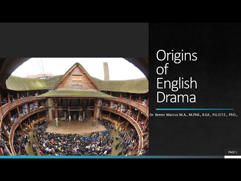 Origins of English Drama: From Mystery Plays to Modern Drama