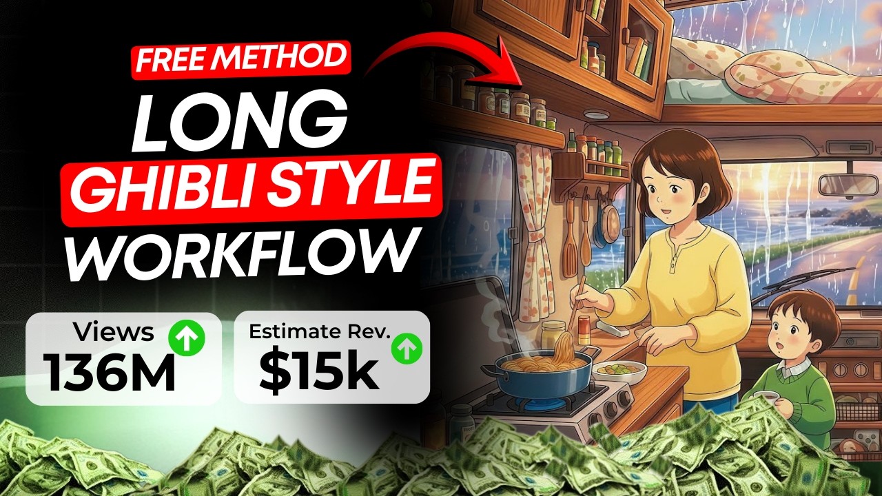 How to Make Ghibli Style AI Videos for YouTube Automation (Step-by-Step Tutorial)