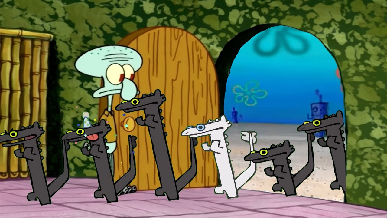 Squidward Please Come In all Toothless variants (Toothless Dancing Meme Edit)