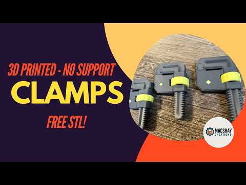 Heavy Duty 3D Printed Clamps - No Support by MacshayCreations - Thingiverse
