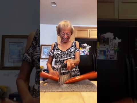 Grandma Is Cutting Sausage #Shorts