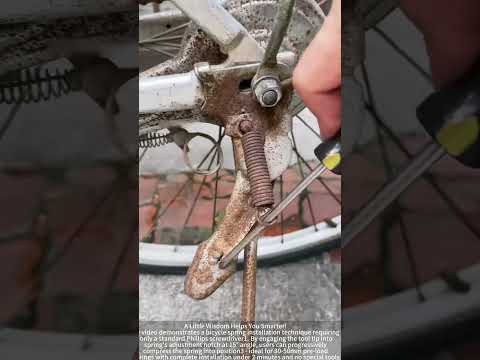 Simple installation technology for bicycle springs