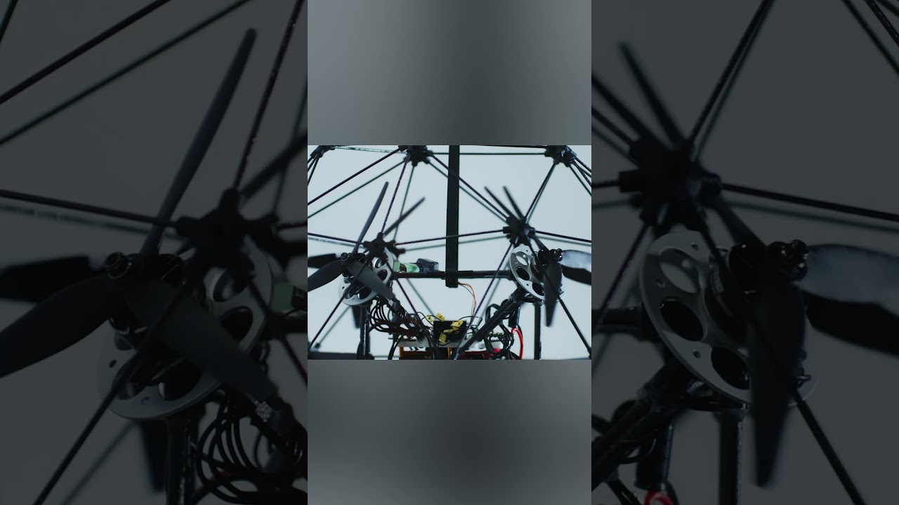 This drone switches direction without tilting