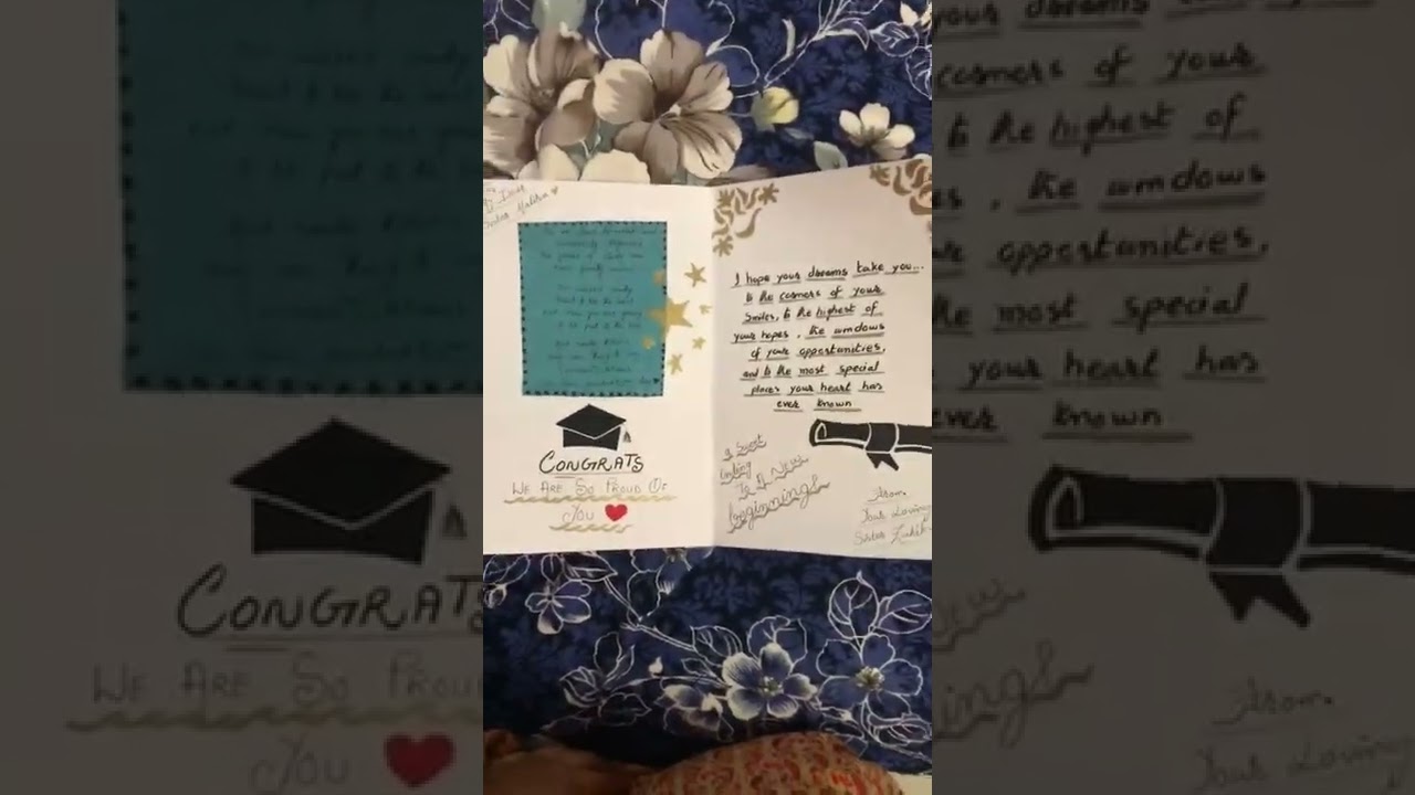 #graduation #card #handmade #easycard