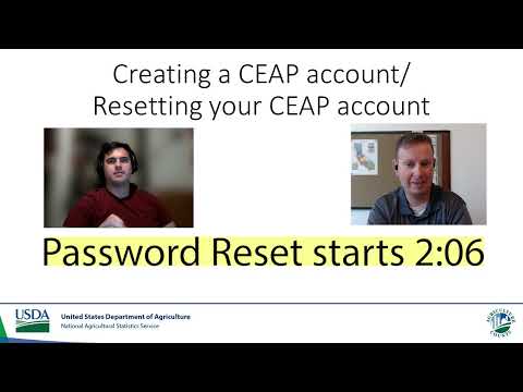 2024 Create CEAP Account or Reset CEAP Account
