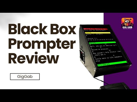 24" BLACK BOX Lyrics Prompter Kit (Incl. Software, Page | Reverb