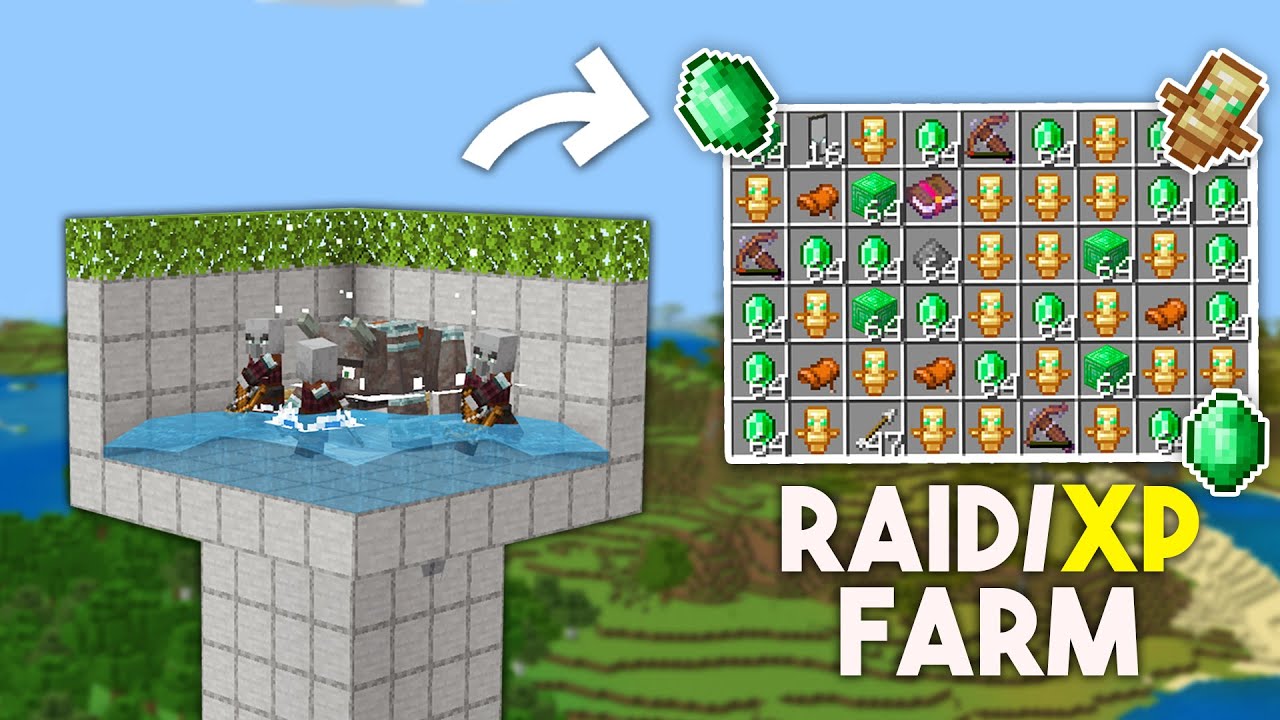 Minecraft EASY Raid Farm in Bedrock 1.21 (MCPE/Xbox/PS4/Nintendo Switch/Windows10) - Minecraft ...