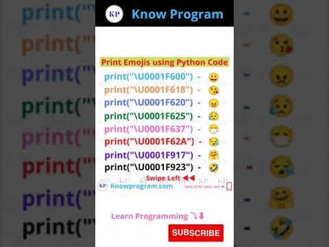 Print Emojis using Python Code | #shorts #python #knowprogram