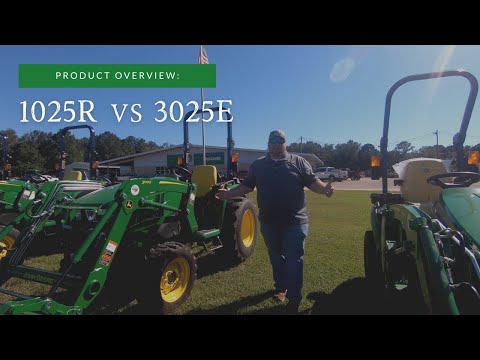Equipment Comparison: John Deere 1025R vs 3025E