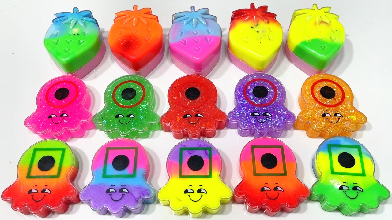 ASMR Slime Unboxing: Thick Glossy & Crunchy Glitter Slime Stretching 🤤✨