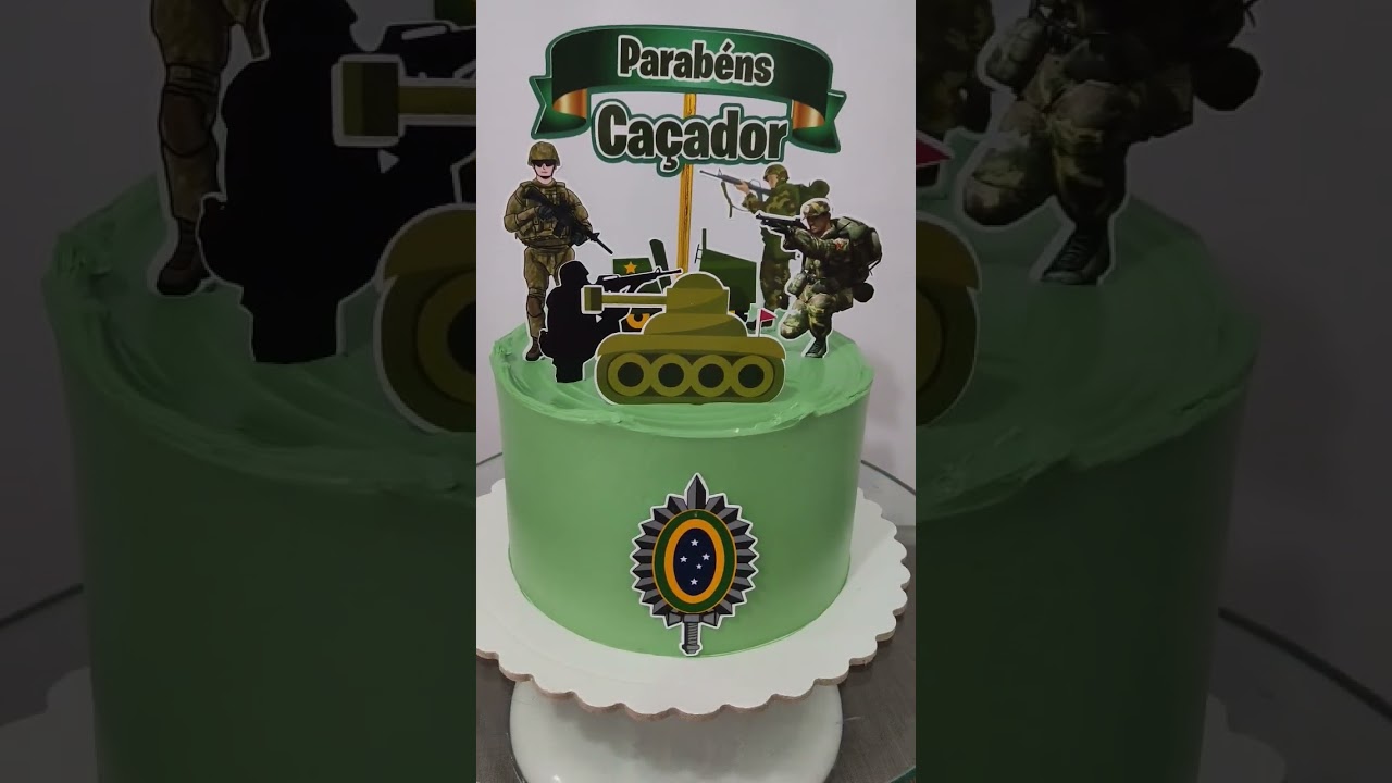 #cakedecorating #bolo #confeitaria #wavecake #exercito #exercitobrasileiro