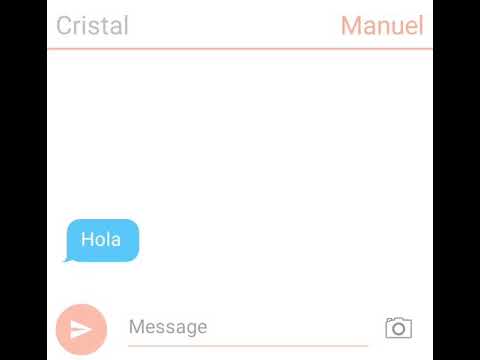 Cristal e Manuel su texting Story