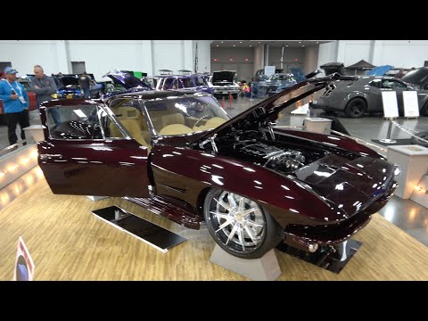 1963 Corvette Split Window Pro Touring at CVAS Dreamgoatinc Hot Rod and Classic Muscle Car 4K Video