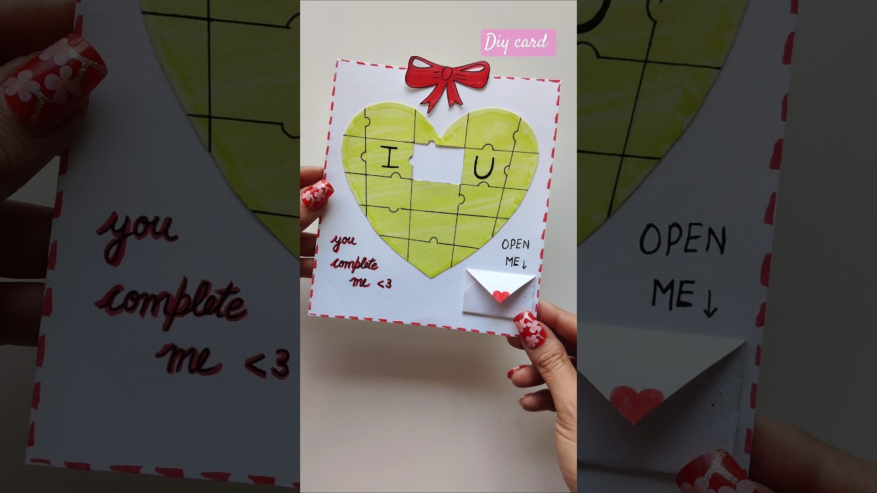 Heart Puzzle Card on this Valentine's Day: SURPRISE Your LOVE!