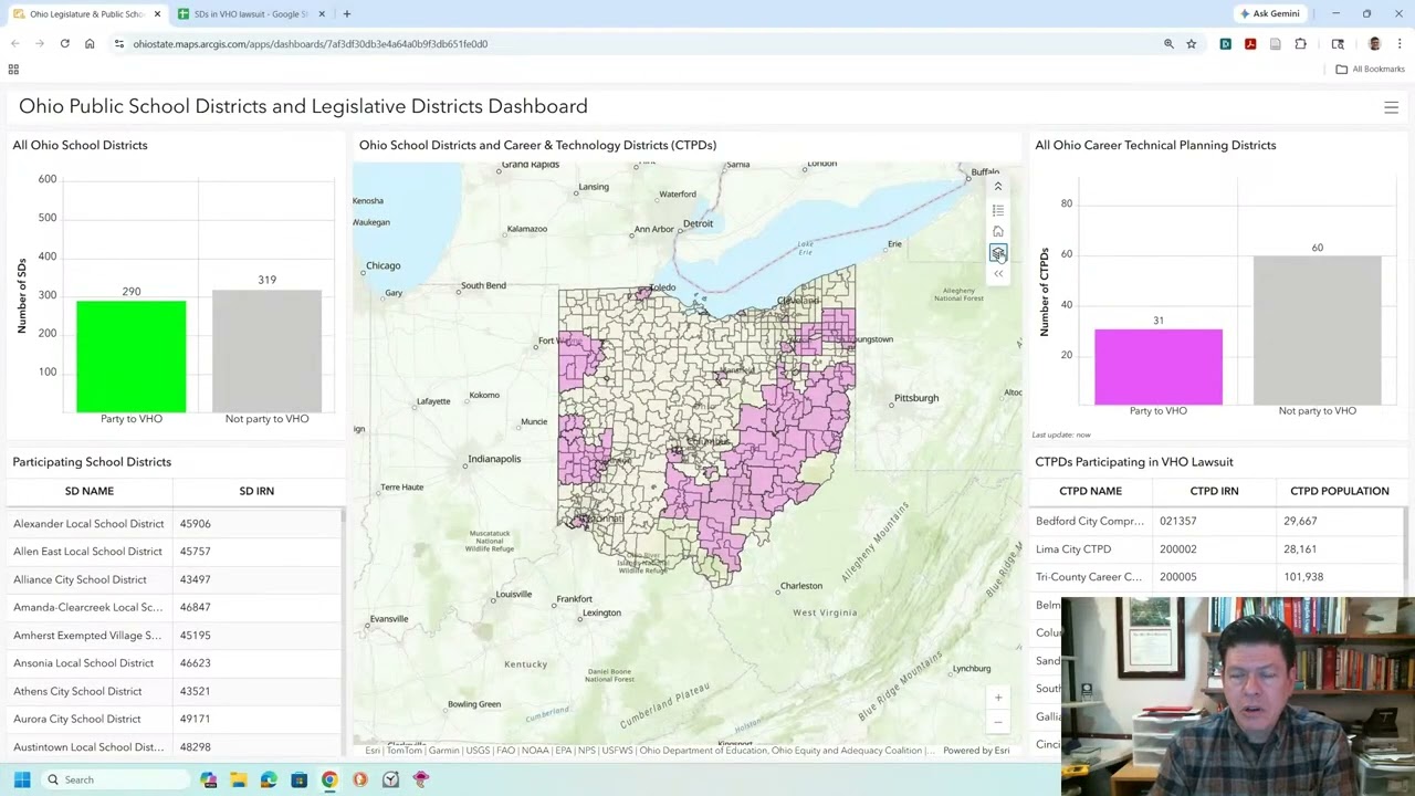A Map of the Career Technical Districts Party to the Vouchers Hurt Ohio Lawsuit