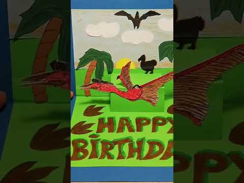 Happy Birthday 🎉 DIY- 3D Geburtstagskarte 🦕 Dinos/ Deine ARK 🦖 #Shorts