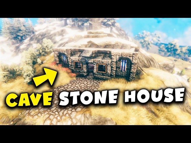 Cave Stone House Valheim Build