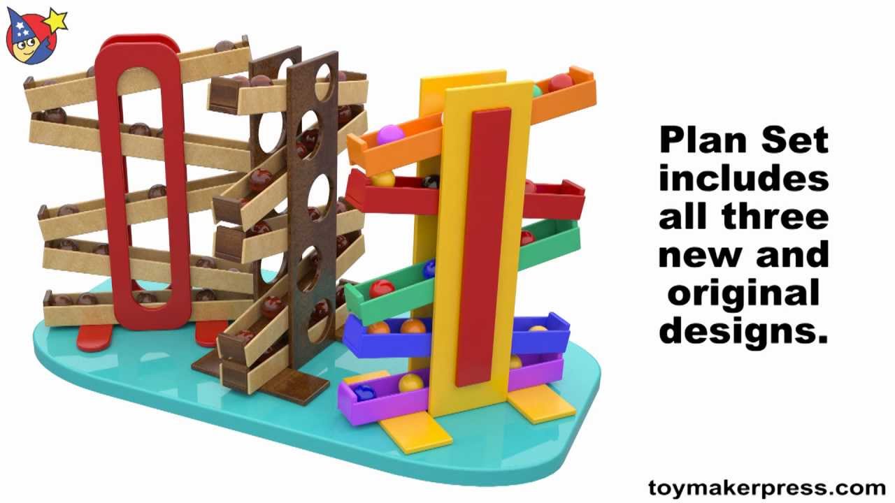 Wood Toy Plans - Easy Marble Drop Toy