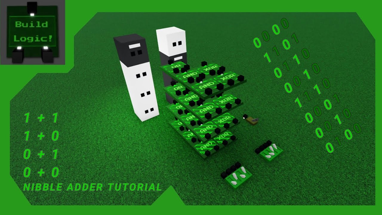Tutorial (1) | Nibble Adder | Build Logic (Roblox)