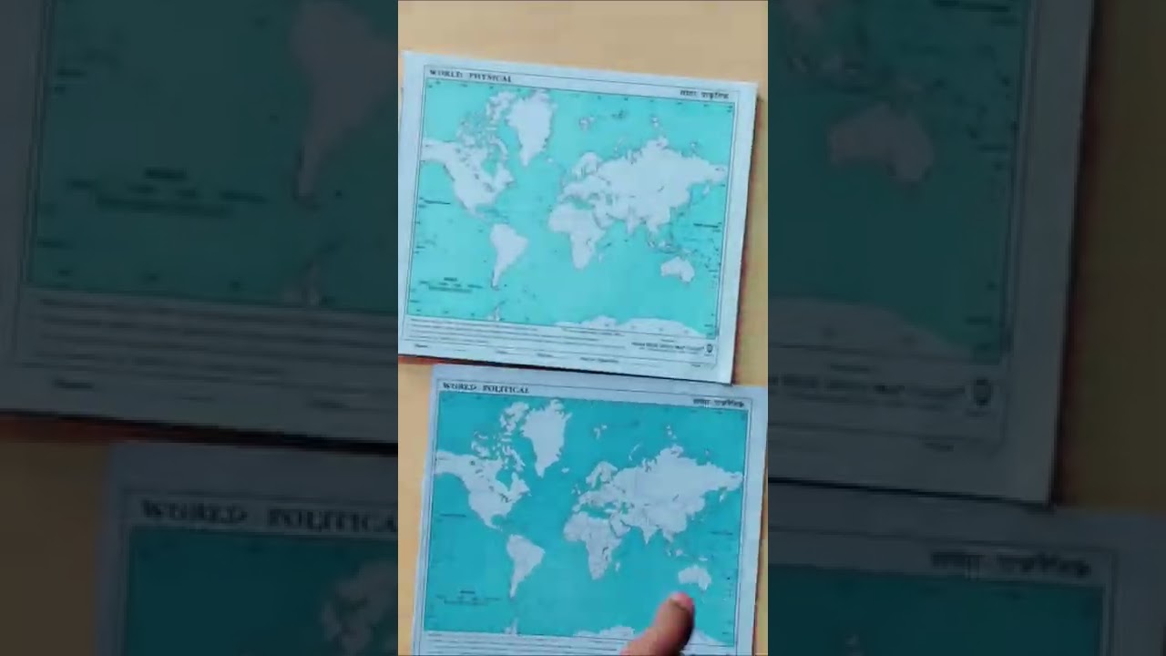 world physical and political map