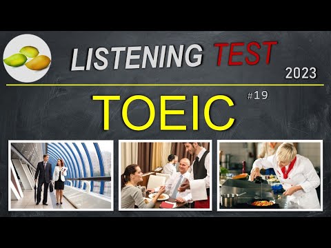 TOEIC Listening Test 19. TOEIC Asia set. Japan examination 2023.