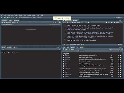 How to Install a Package in R Studio