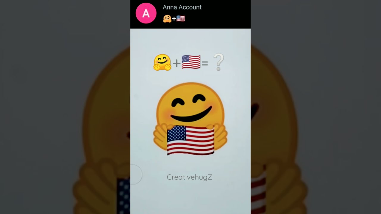 Emoji Mix 🤗+🇺🇸 | United States of America flag emoji mix #viral #trending #shorts #CreativehugZ