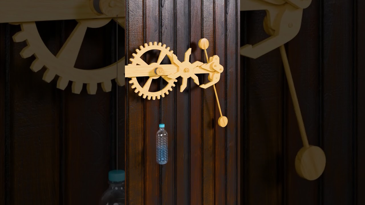 Smart Pendulum Automatic Mechanism #3d #diy #animation #woodworking