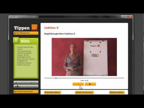 Vorschau Tippen360° - Lernen Sie das anerkannte 10-Finger Schreiben in nur 4 bis 6 Stunden!