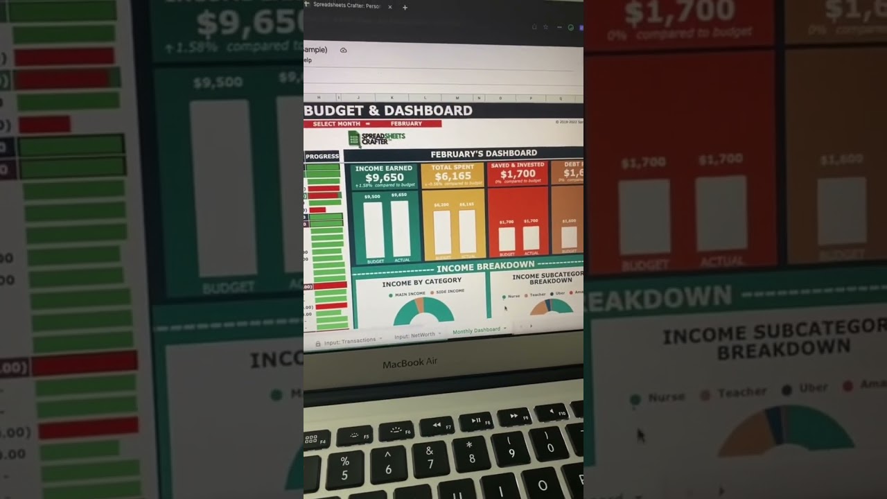Now this is the personal finance tracker you need 👆🏻👆🏻 #finance #spreadsheet #excel #personal