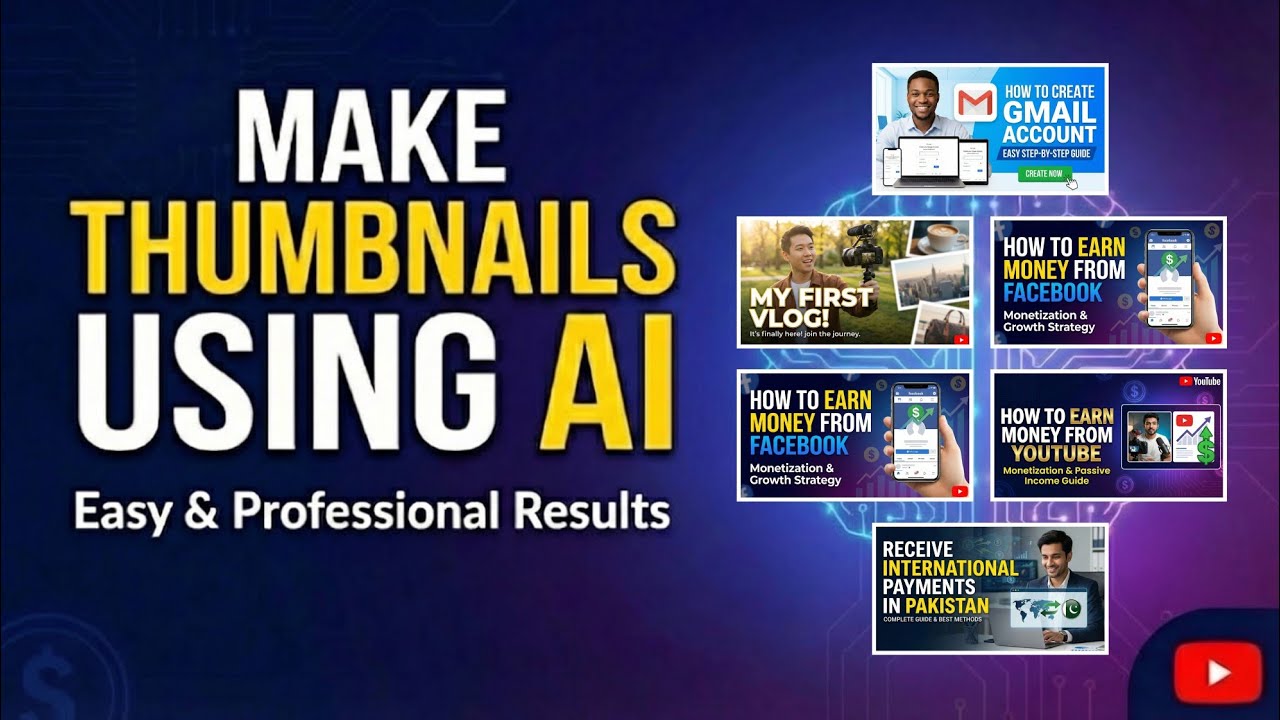 How to make YouTube Thumbnails with AI | Create thumbnail using ai