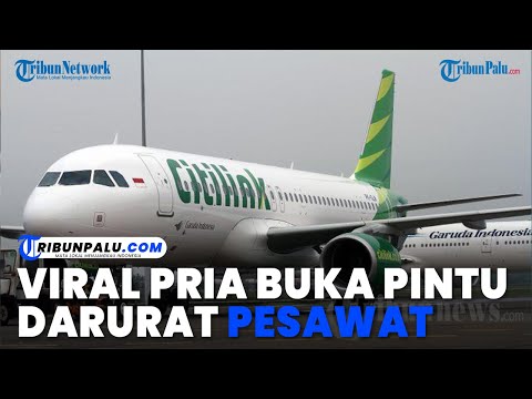 Viral Pria Buka Pintu Darurat Pesawat, Citilink Gagal Terbang