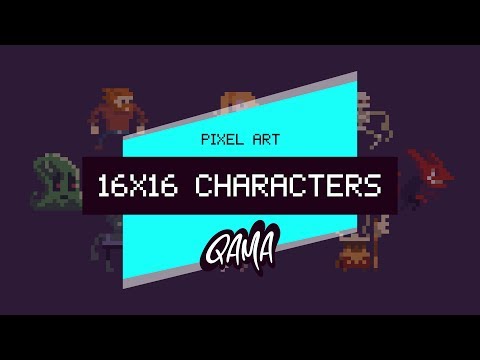 16x16 Characters / Pixel Art / Speed Painting