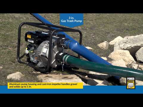 3 in. Gas Trash Pump \ Pompe à déchets fonctionnant à l'essence, 3 po - 8353302