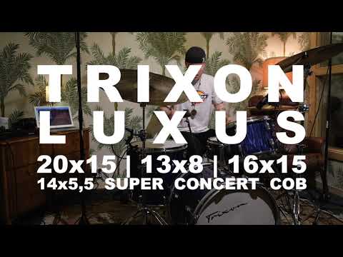 Trixon Luxus Drum Set 4pc 62-63 Blue Stripe | Reverb